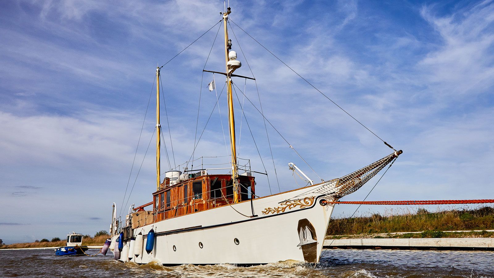 Historic World War I sailing yacht Prince Otman undergoing 18-month ...